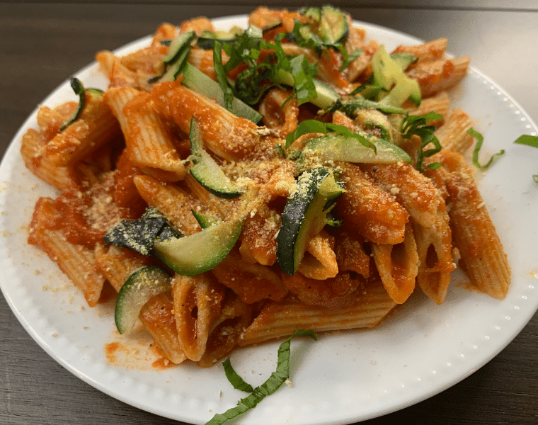 Simple Pasta and Marinara - Healthy Texas Vegan